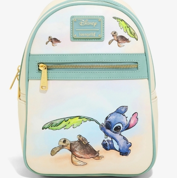 Loungefly | Bags | Nwt Loungefly Stitch And Turtle Mini Backpack | Poshmark